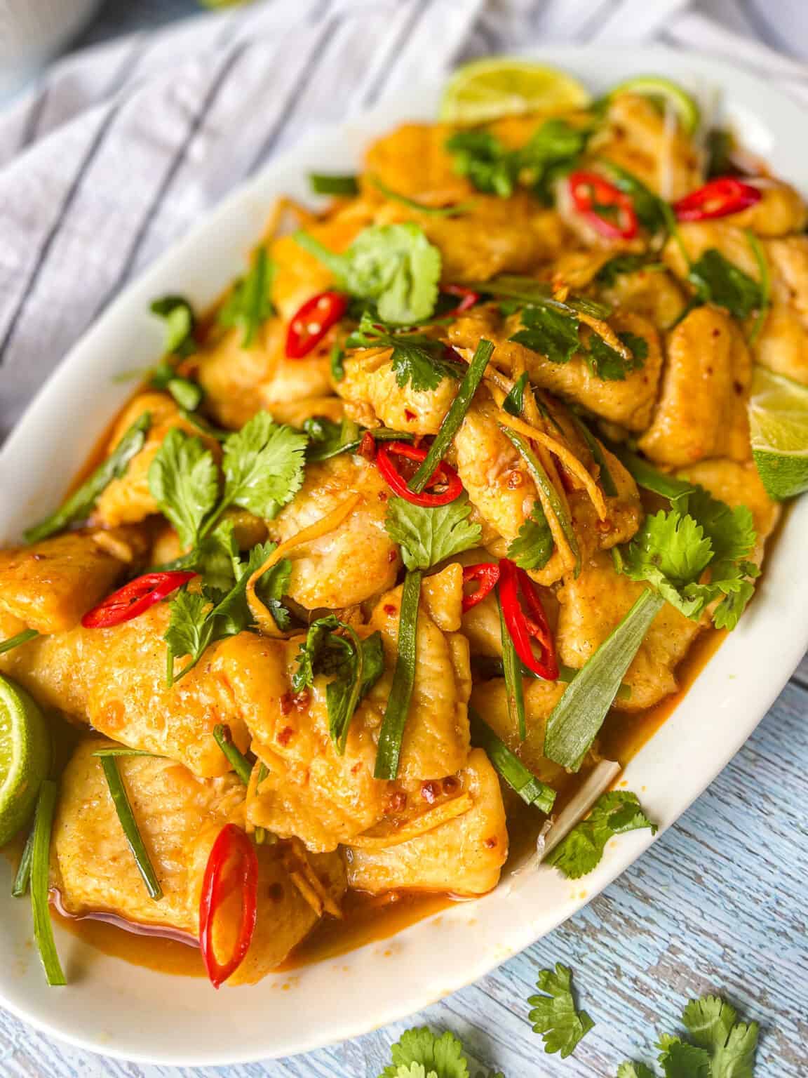 Simple Asian Fish with Ginger and Soy - Weekday Pescatarian