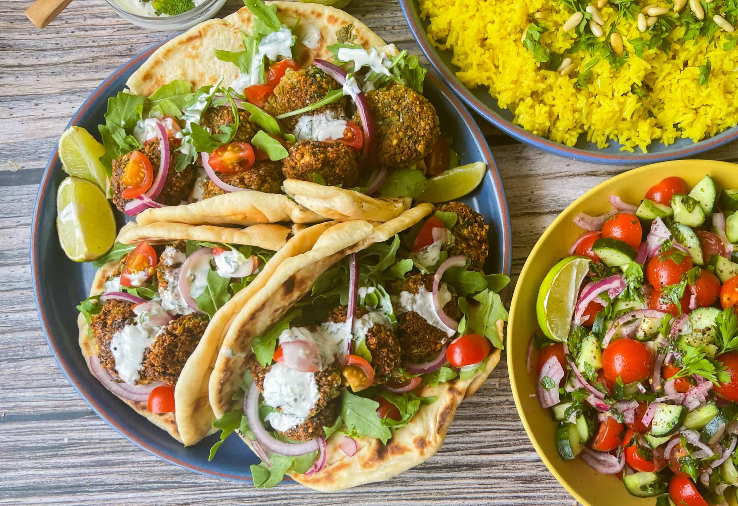 Amazing Homemade Falafel Gyros Recipe - Weekday Pescatarian