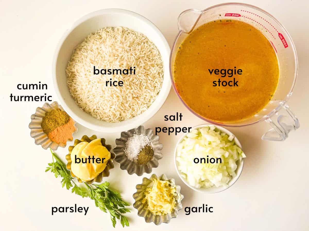 Fragrant Middle Eastern Yellow Rice - Weekday Pescatarian