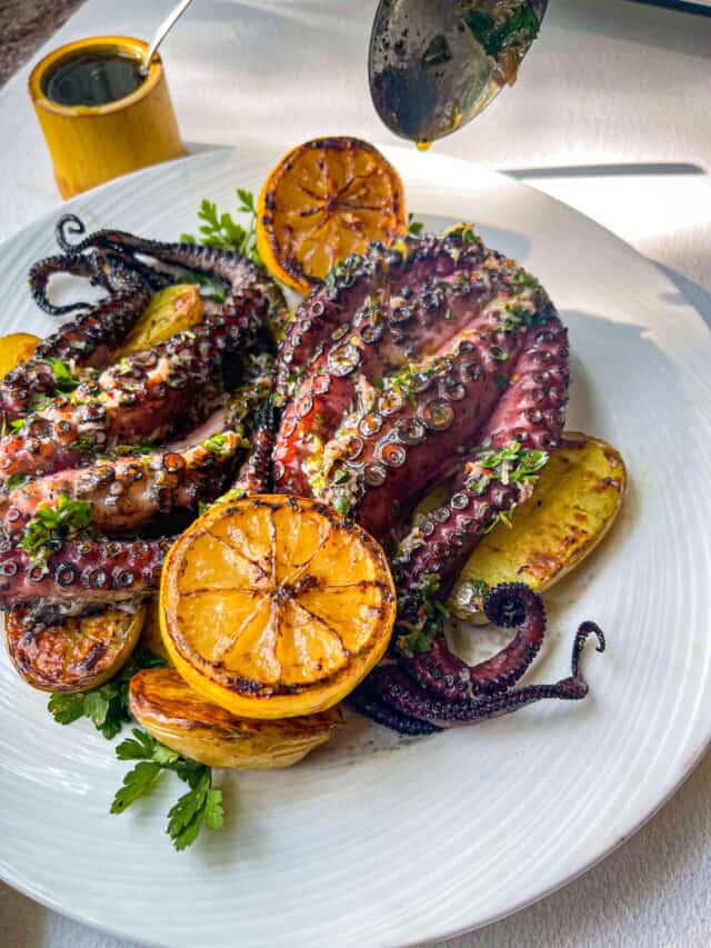 Simple Greek Grilled Octopus Recipe - Weekday Pescatarian