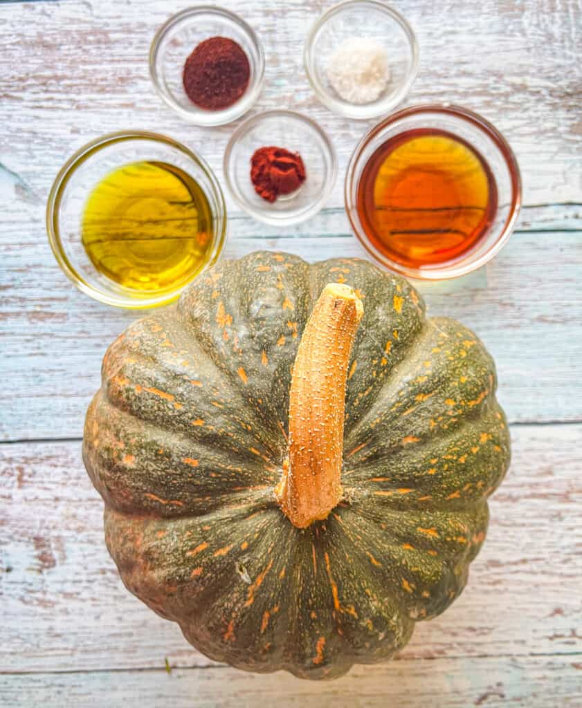 Easy Baked Kabocha Squash with Maple Chili Glaze - Weekday Pescatarian