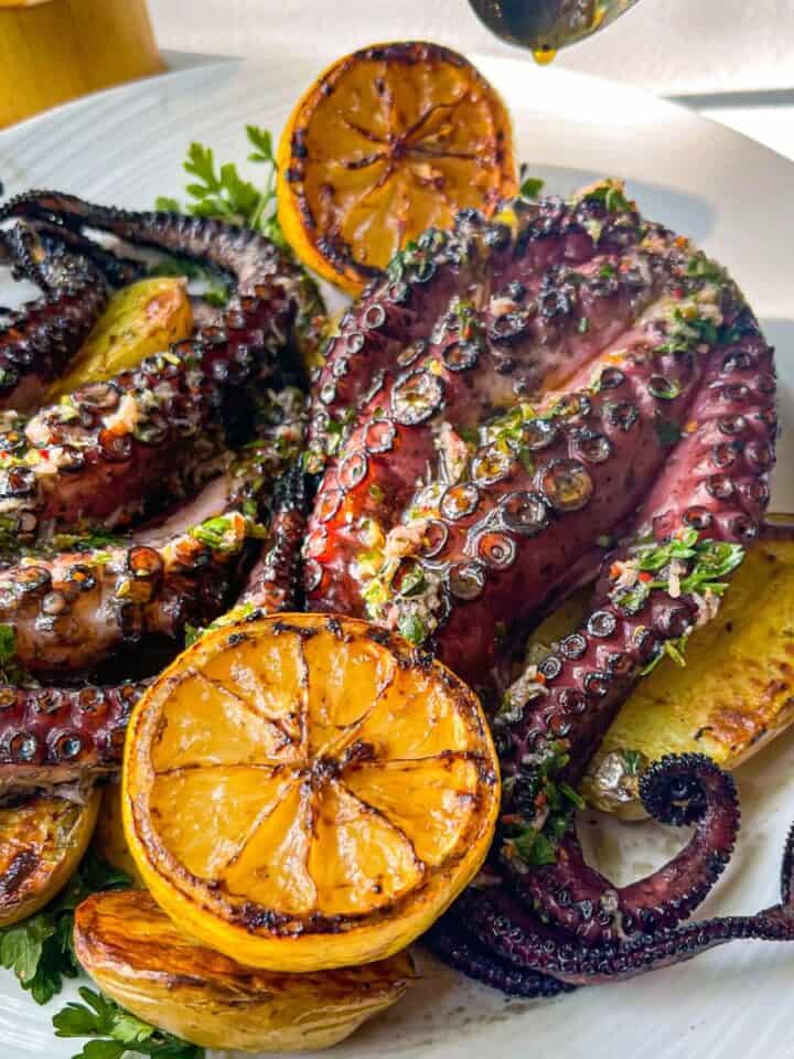 Simple Greek Grilled Octopus Recipe - Weekday Pescatarian