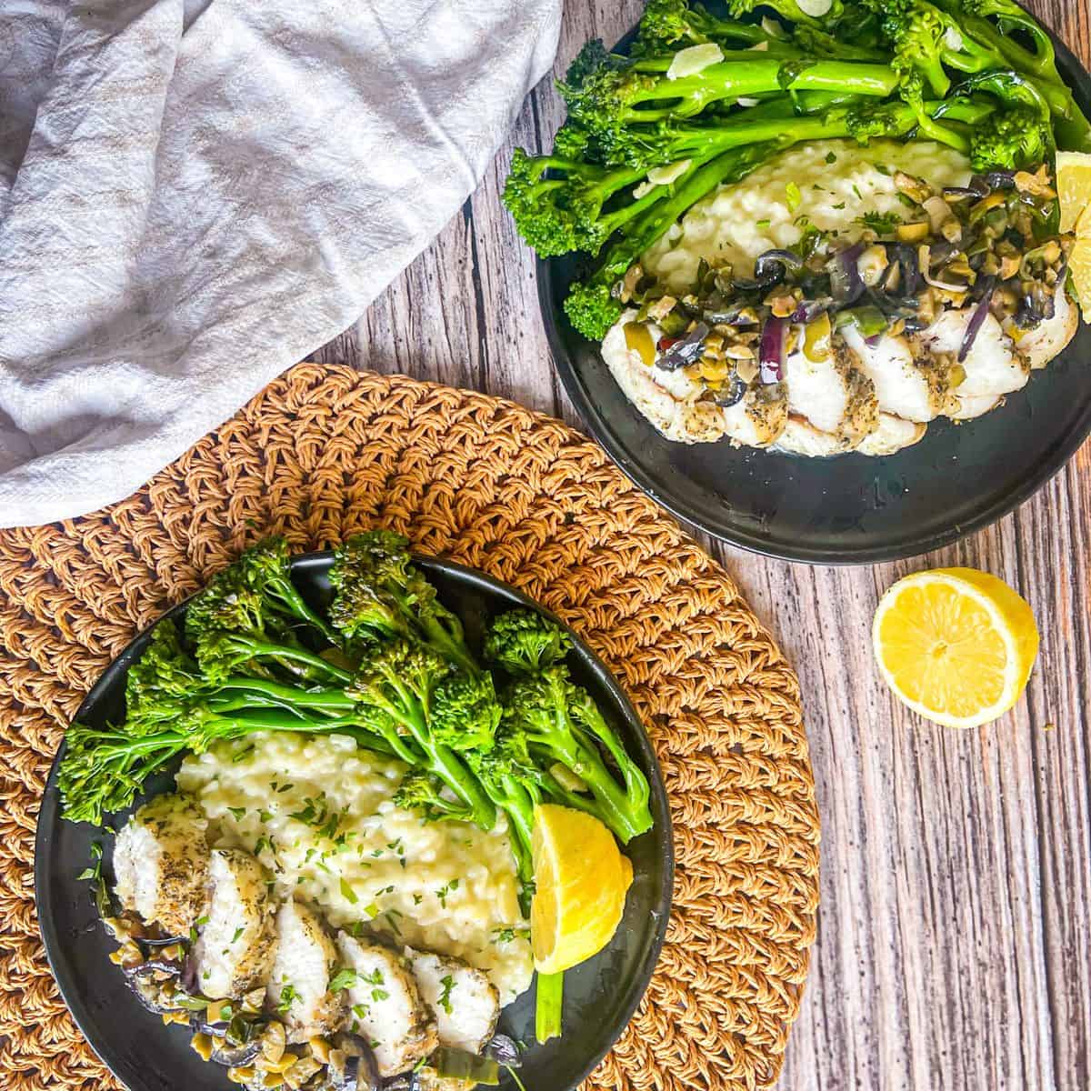 Italian Spiced Baked Monkfish with Broccolini - Weekday Pescatarian