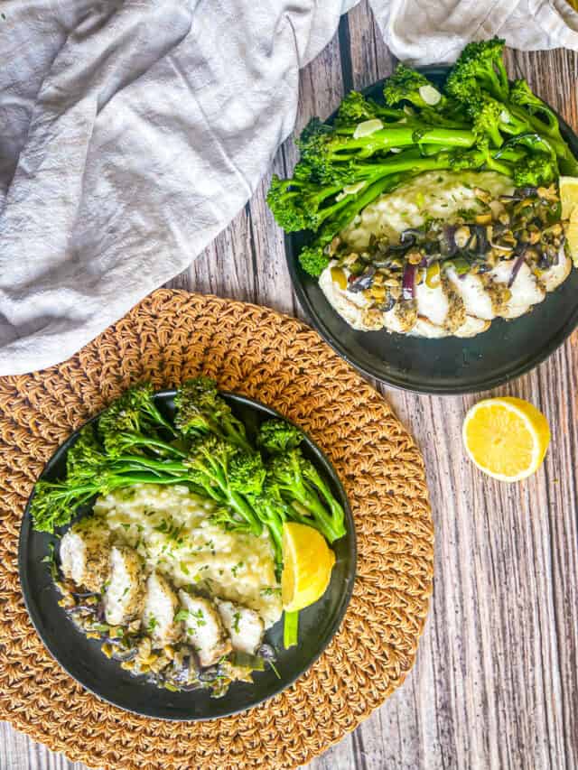 Italian Spice-Rubbed Baked Monkfish with Broccolini - Weekday Pescatarian