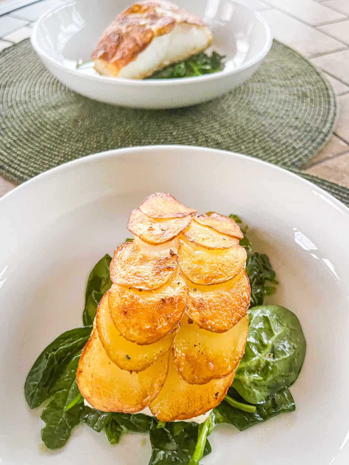 Potato-Crusted Sautéed Sea Bass with Herb Butter Sauce - Weekday ...