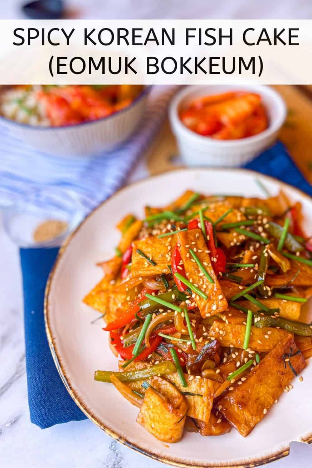 Spicy Korean Fish Cake Stir Fry (Eomuk Bokkeum) - Weekday Pescatarian
