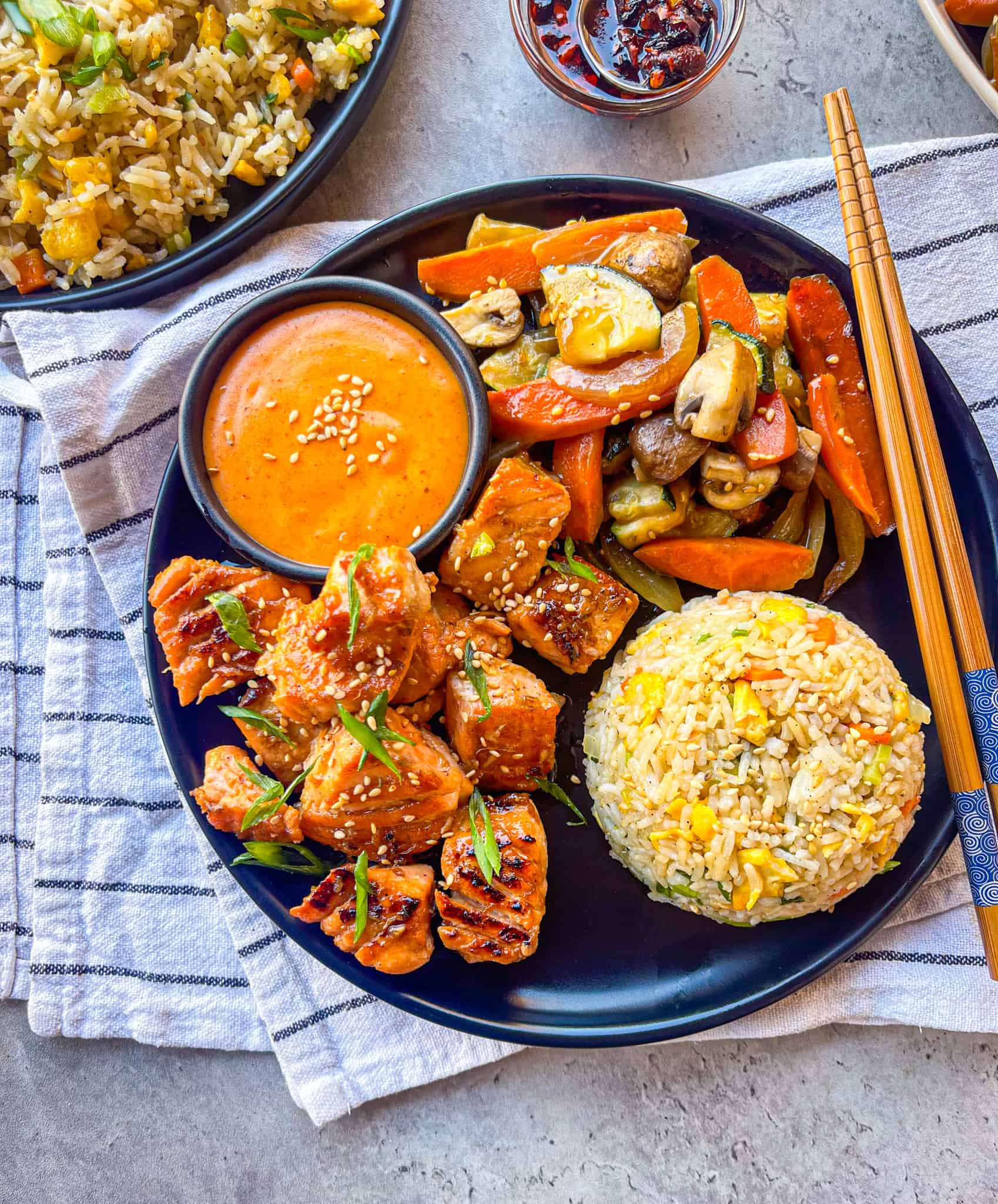 Hibachi Salmon Recipe (Japanese Steakhouse Style) - Weekday Pescatarian