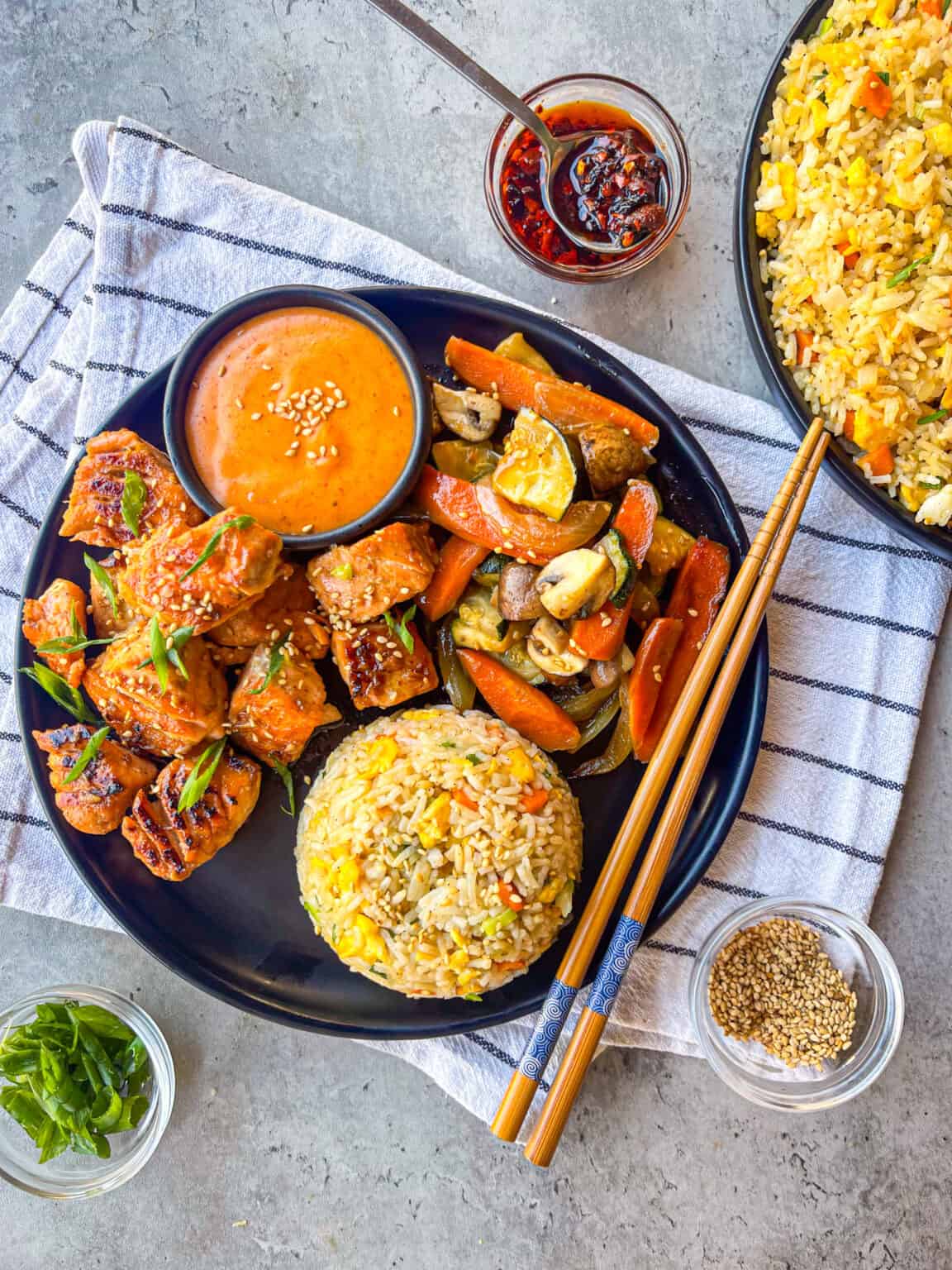 Hibachi Salmon Recipe (Japanese Steakhouse Style) - Weekday Pescatarian