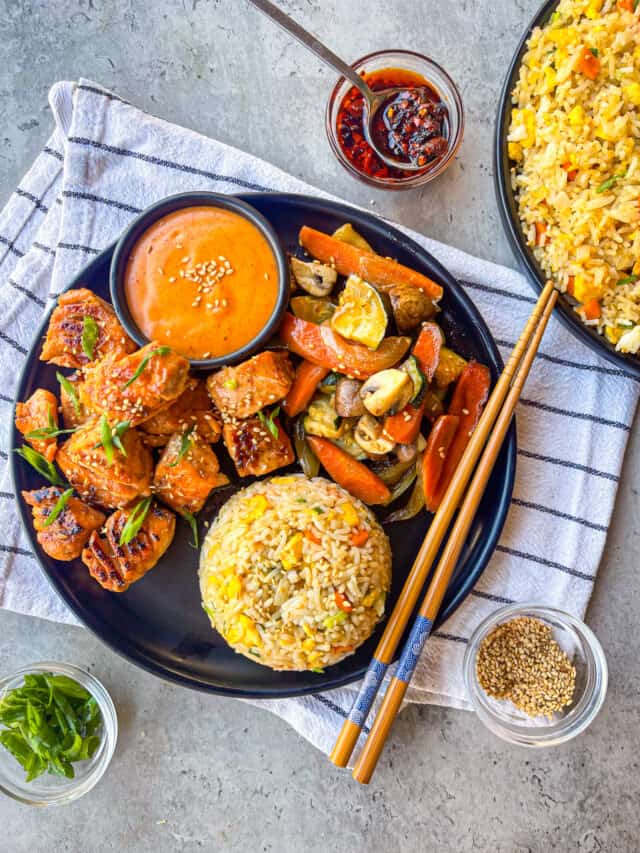 Hibachi Salmon Recipe (Japanese Steakhouse Style) - Weekday Pescatarian