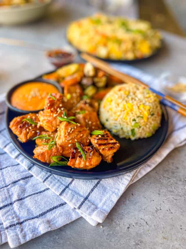 Easy Hibachi Salmon Recipe - Weekday Pescatarian