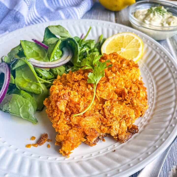 Crispy Cornflake Crusted Baked Walleye - Weekday Pescatarian