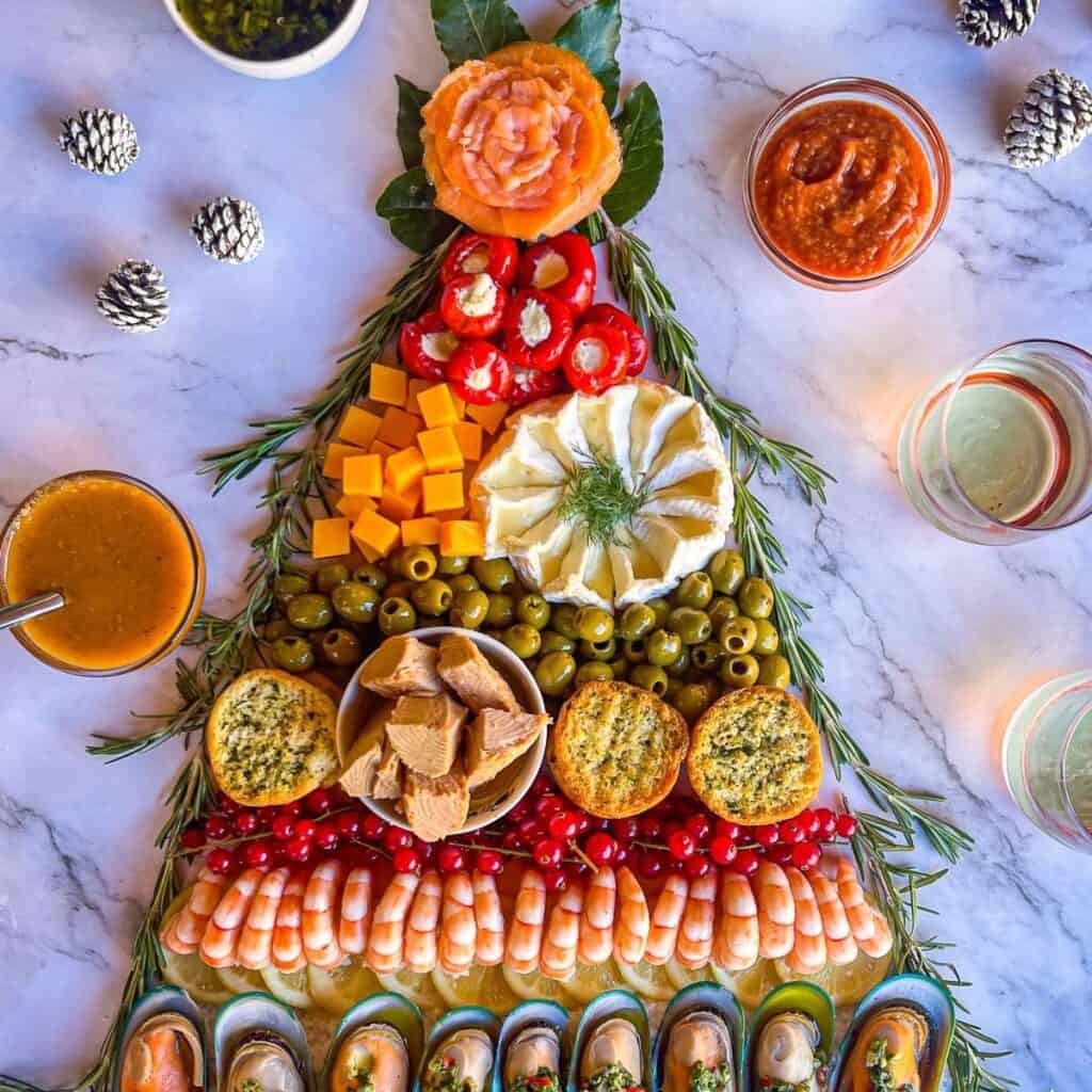 How to Build a Charcuterie Tree for Seafood Lovers - Weekday Pescatarian
