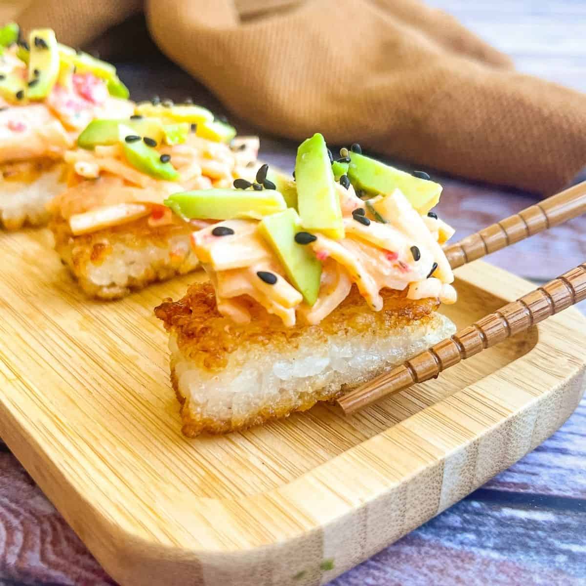 Crispy Rice & Spicy Tuna Sushi Recipe - Weekday Pescatarian