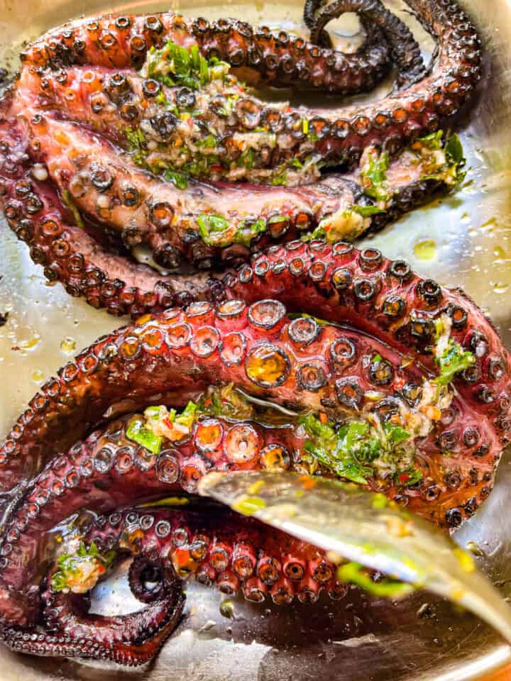 Simple Greek Grilled Octopus Recipe - Weekday Pescatarian