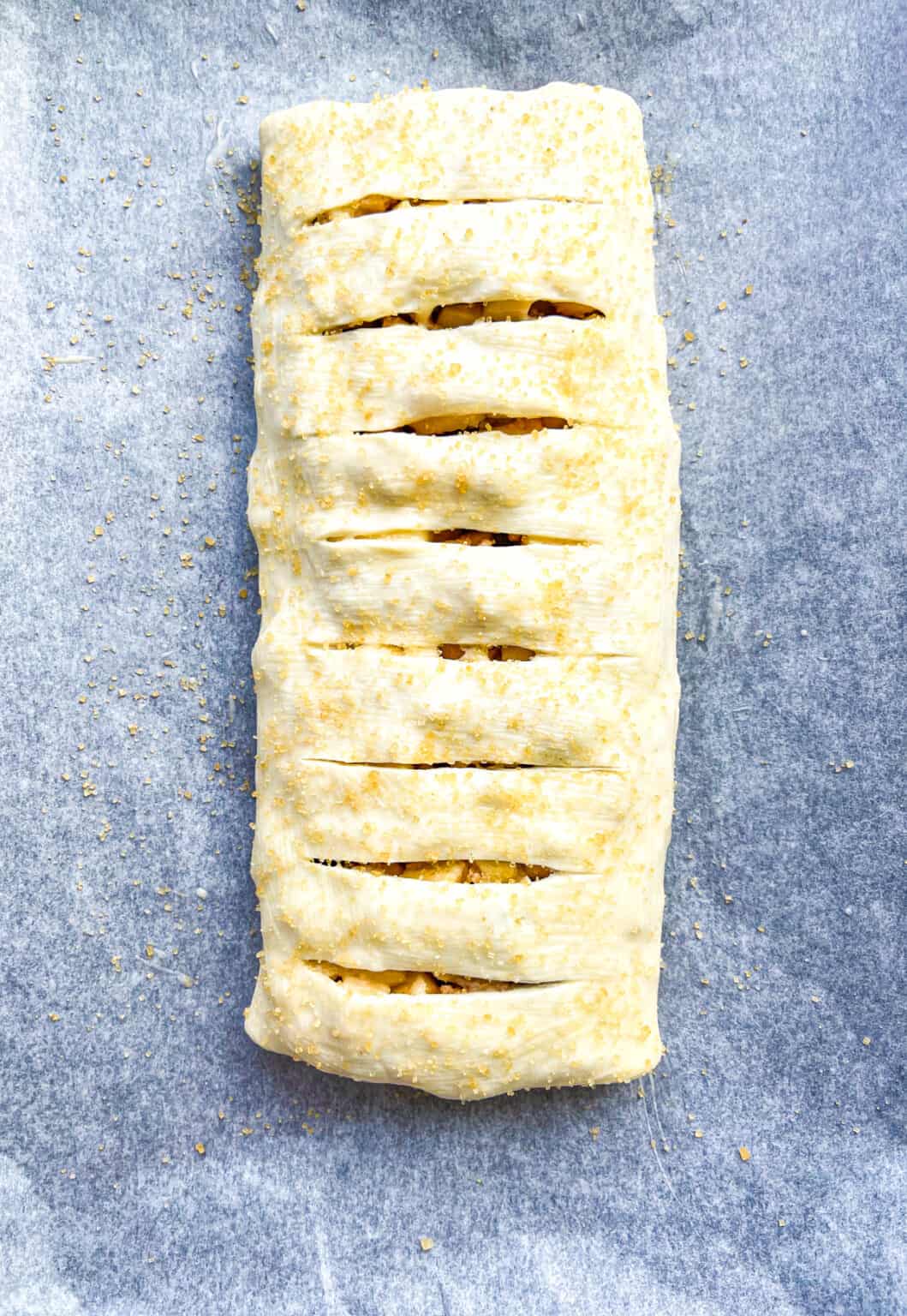 German Apple Strudel Recipe with Puff Pastry