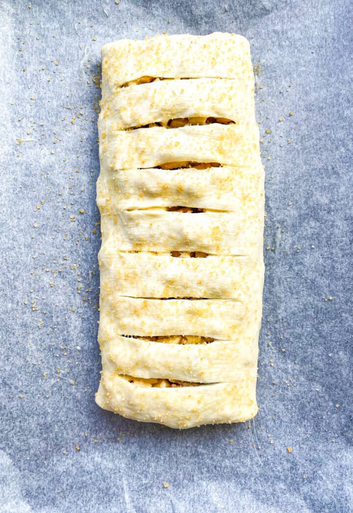 German Apple Strudel Recipe with Puff Pastry