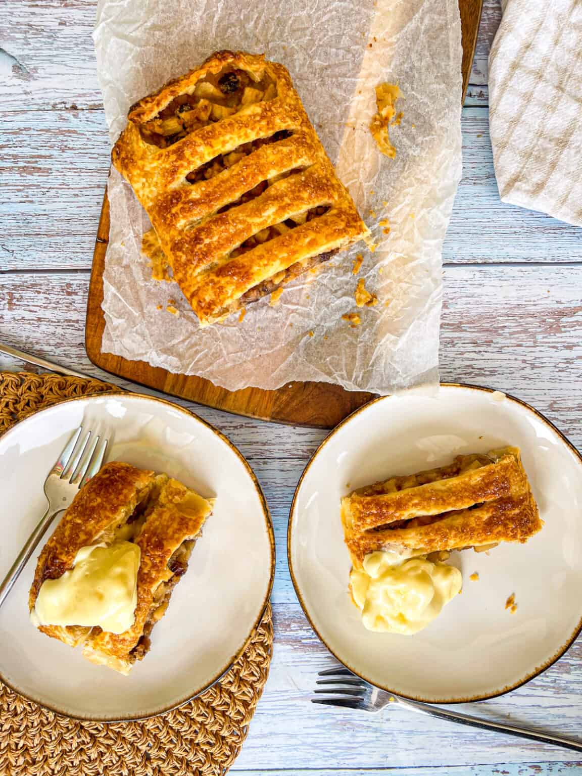 German Apple Strudel Recipe with Puff Pastry