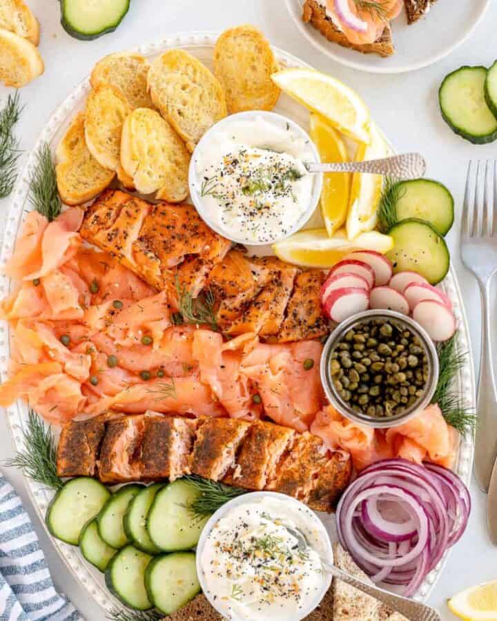 6 Easy Smoked Salmon Charcuterie Board Ideas - Weekday Pescatarian