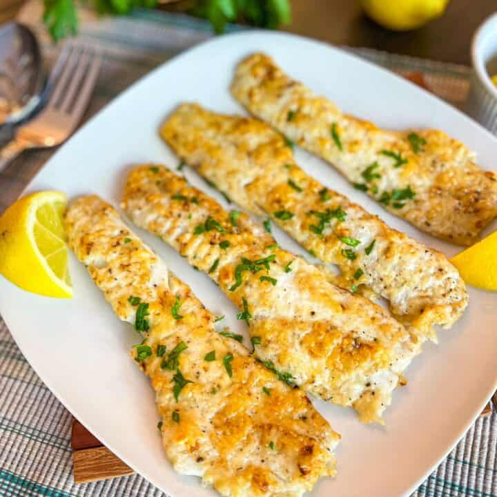 Broiled Pollock Fillets with Parmesan - Weekday Pescatarian