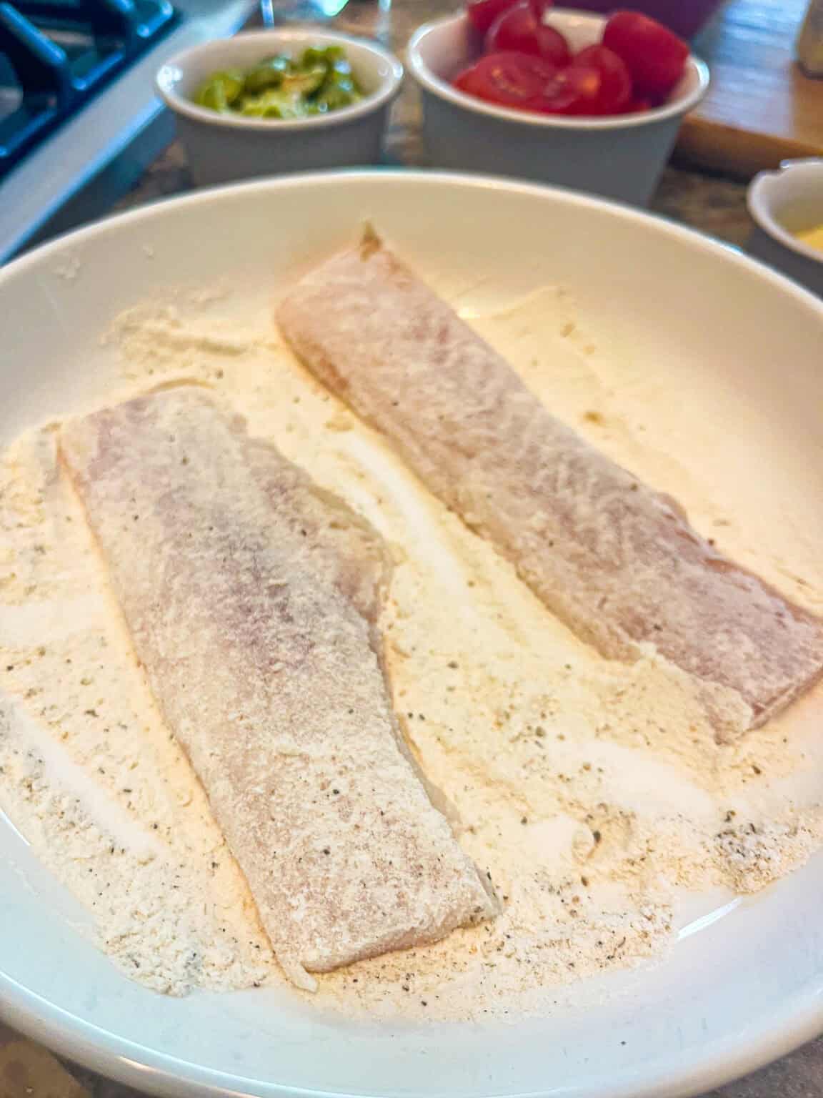 Pollock with Mediterranean Salsa (20-min, Restaurant-style)