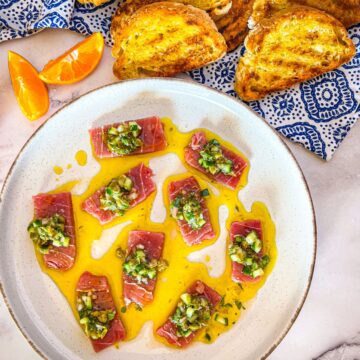 Tuna Crudo Recipe - Easy Italian Raw Fish Appetizer