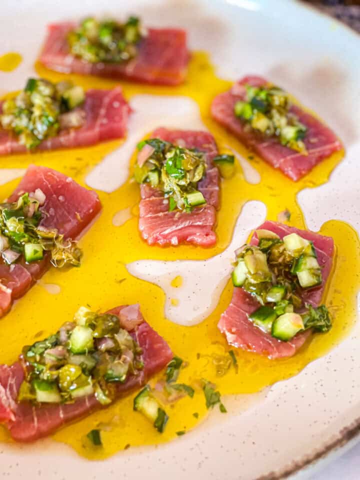 Tuna Crudo Recipe - Easy Italian Raw Fish Appetizer