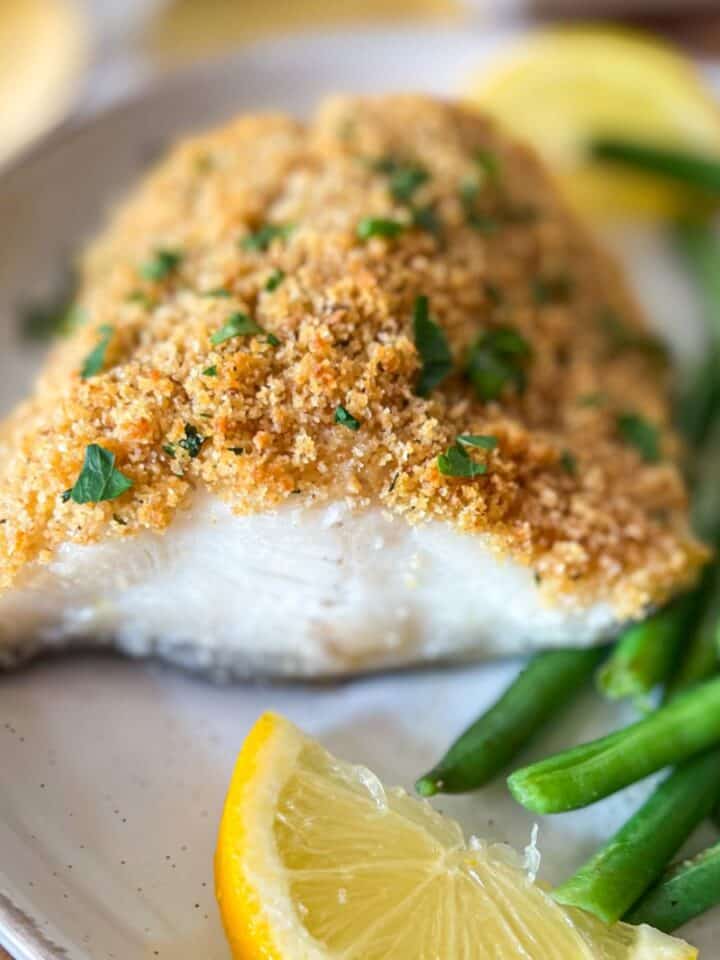 Baked Cod with Garlic Herb Panko