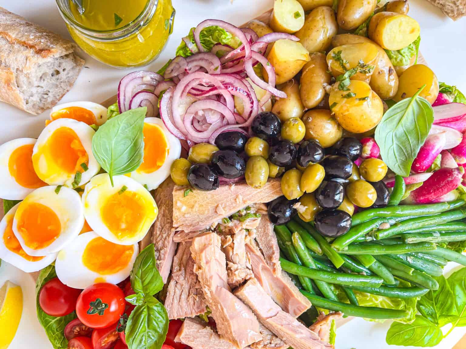 Tuna Niçoise Salad Recipe | French Salad with Tuna and Eggs