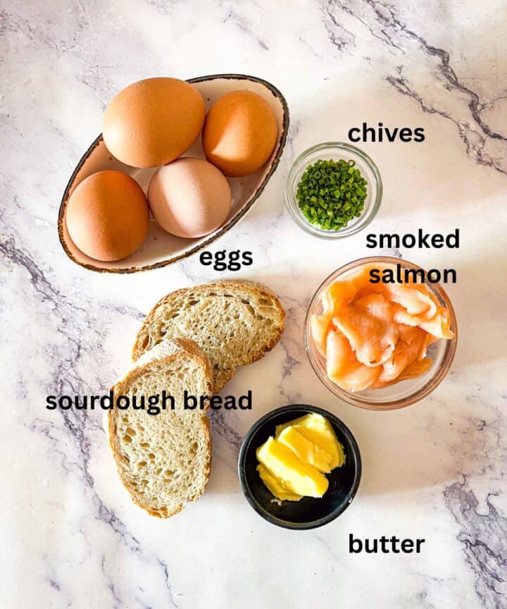 Smoked Salmon and Scrambled Eggs - Easy 10-Minute Breakfast