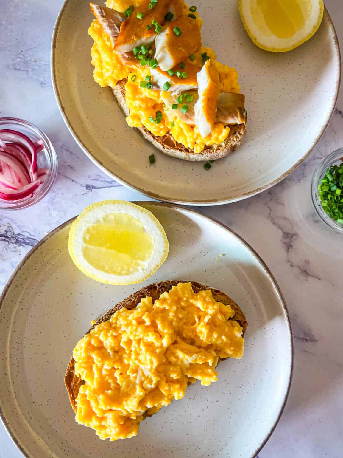 Easy Breakfast Kippers with Creamy Scrambled Eggs